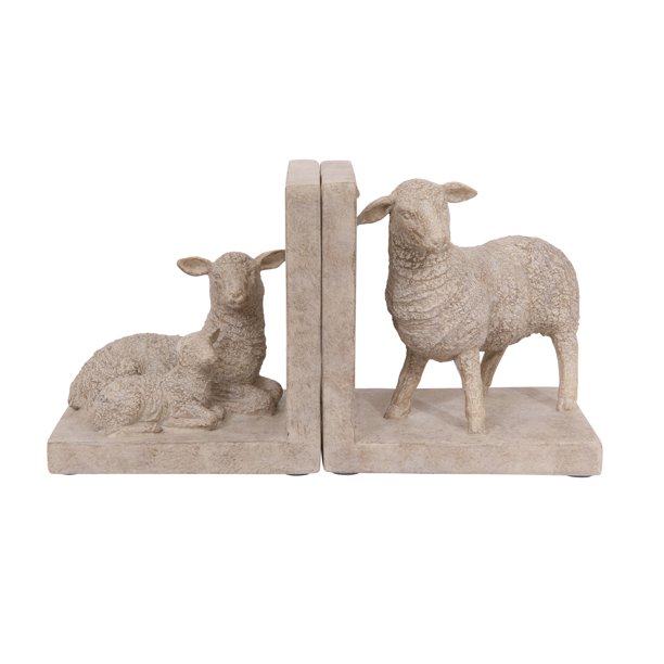 Woven Paths Resin Sheep Shaped Bookends (Set of 2 Pieces) - Walmart.com