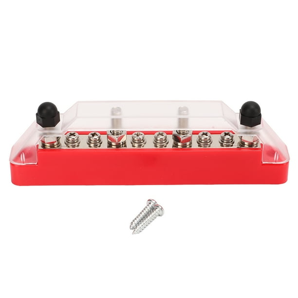 Power Distribution Bus Bar,10 Way Power Distribution Terminal Bus Bar ...