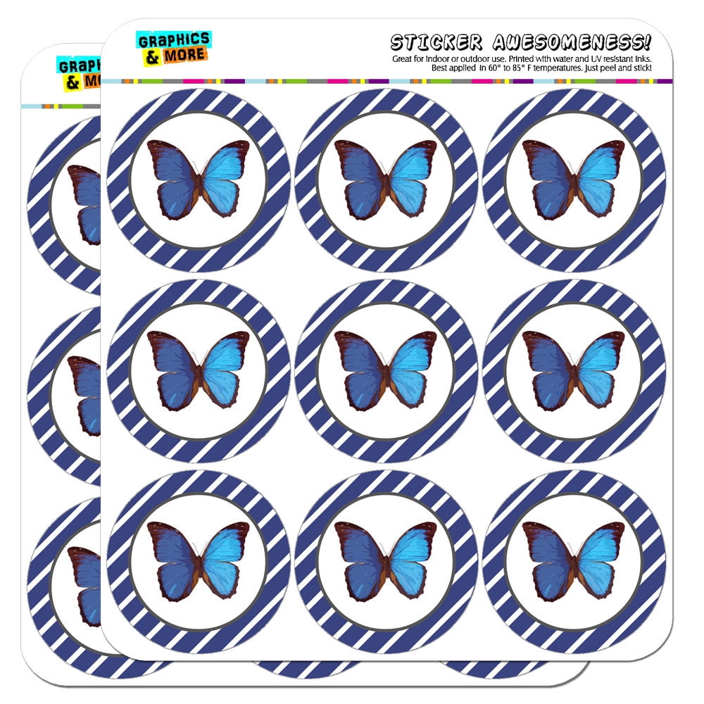 Blue Butterfly 2" Scrapbooking Crafting Stickers - Walmart.com