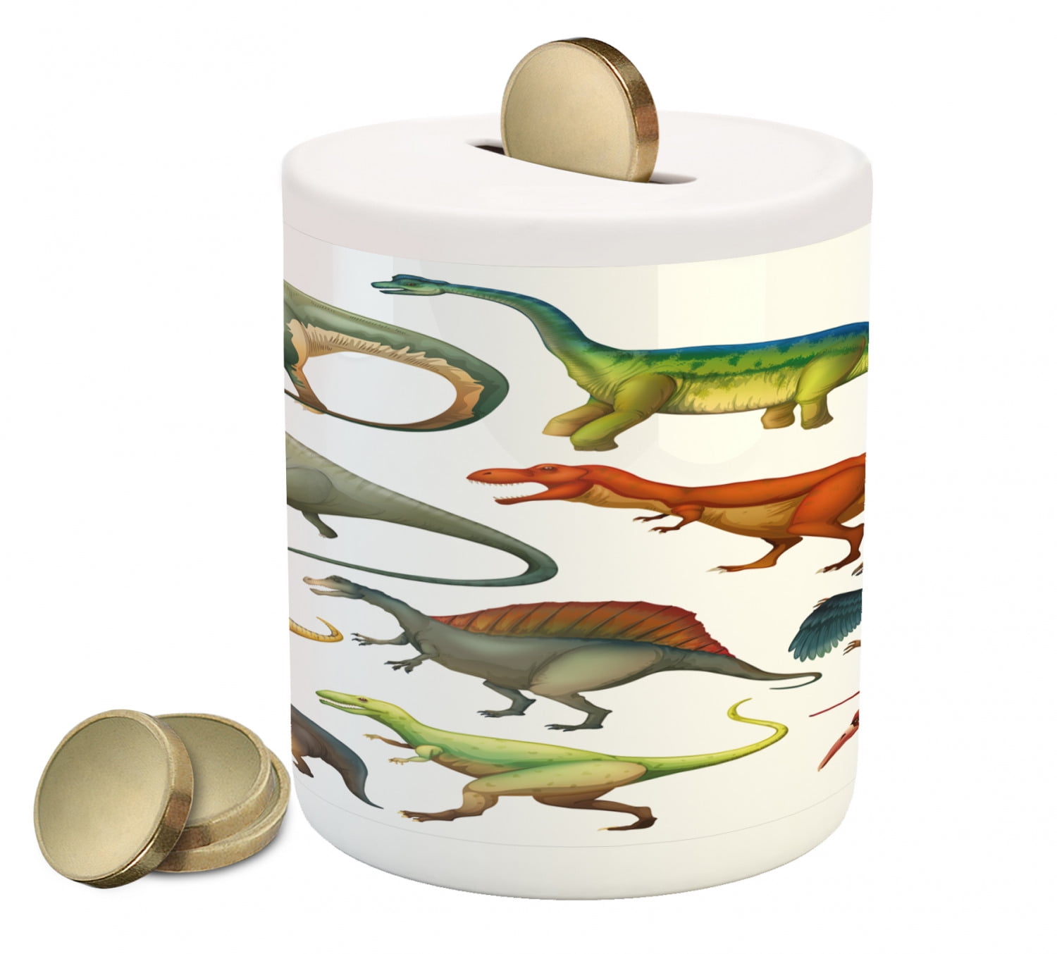 Dinosaur Piggy Bank, Various Different Animals from Jurassic Period ...