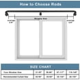 Single Window Wrap Around Curtain Rods 28-150 Inch Telescoping ...