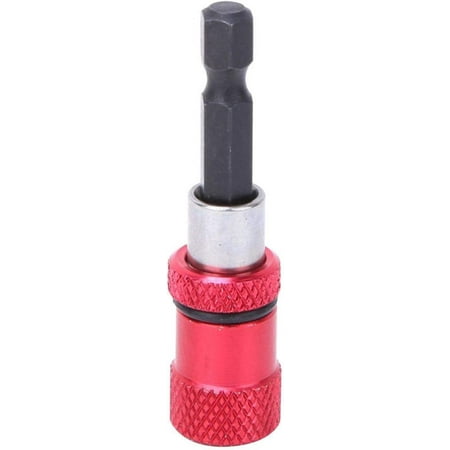 Screwdriver Bit Holder Stainless Steel Red 1/4inch Quick Release ...