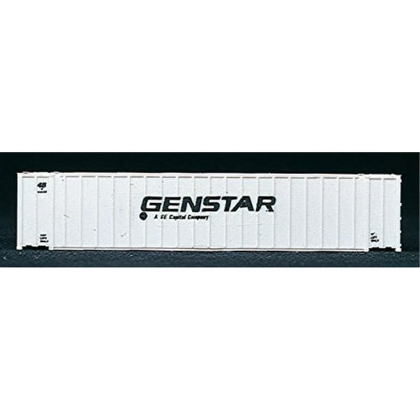 Walthers N Scale 48' Ribbed Side Intermodal Shipping Container Genstar ...