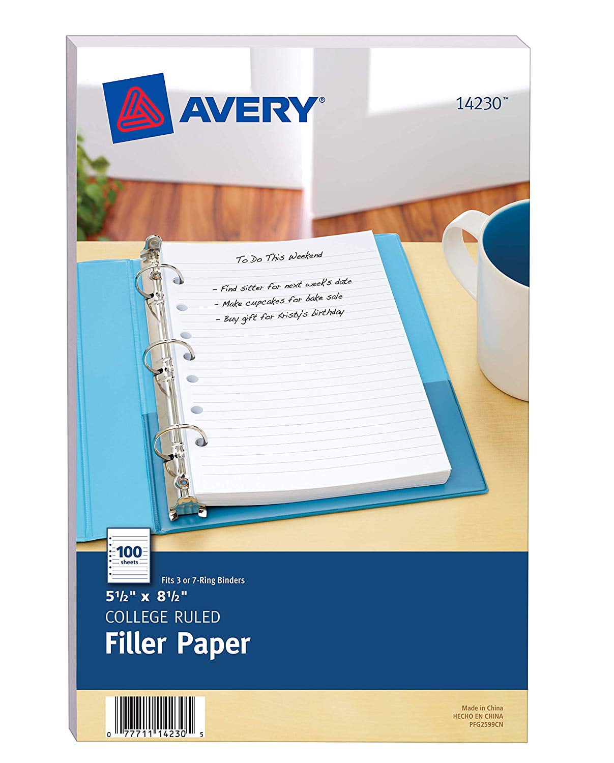 14230 Mini Binder Filler Paper 5 1 2 X 8 1 2 7 Hole Punch College 14230-mini-binder-filler-paper-5-1-2-x-8-1-2-7-hole-punch-college
