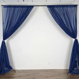 Efavormart 2 Pack | Navy Blue Fire Retardant Sheer Organza Premium ...