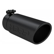 MBRP Universal Tip 8in O.D. Rolled End 4in inlet 18in length Black ...