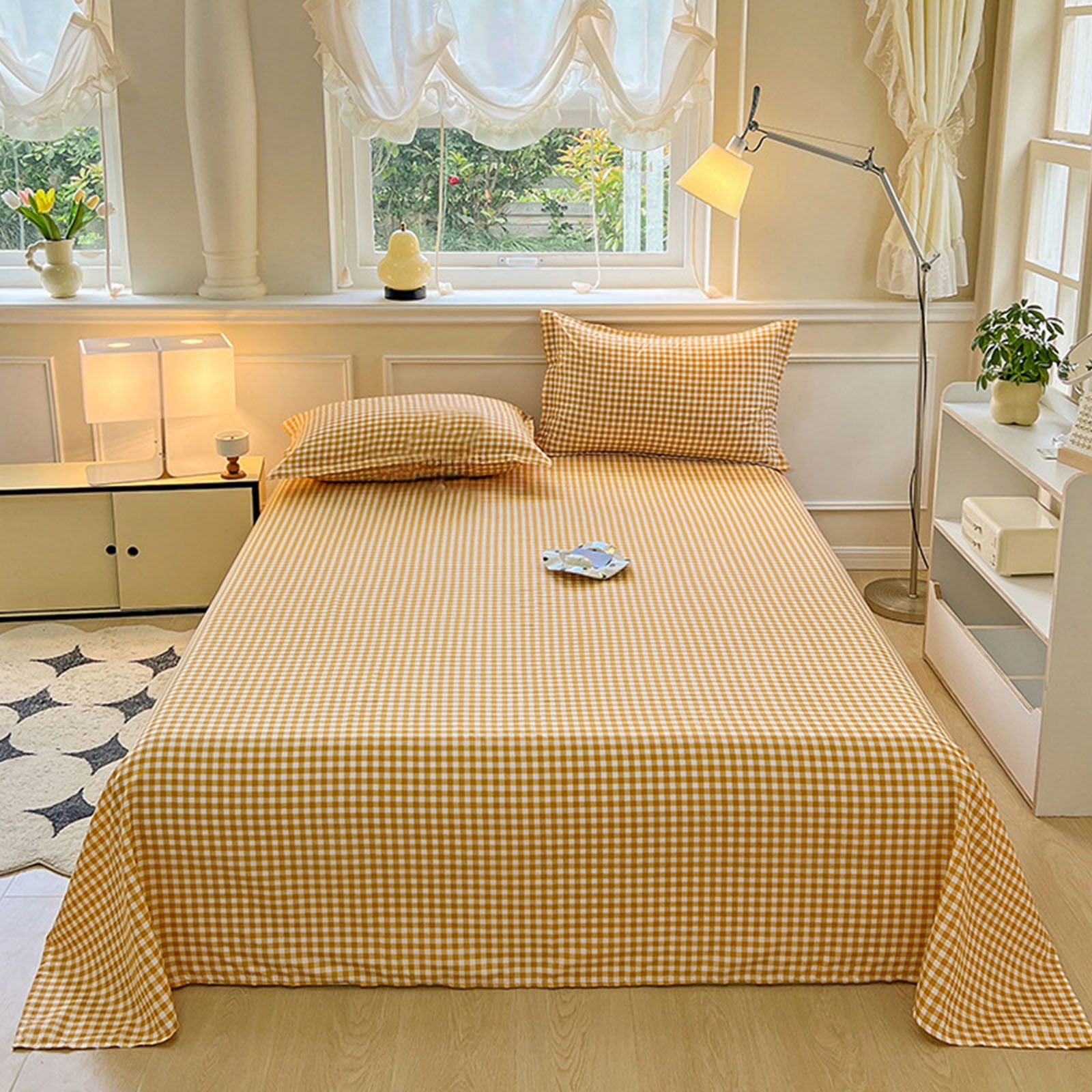 Click here for Dcgzvy Sheets Queen Size Soft Plaid Print Sheets Q... prices