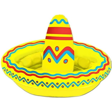 Inflatable Sombrero Cooler 18"W X 12"H - 6 Pack (1/Pkg) - Walmart.com