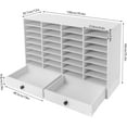 Adjustable Literature Organizer, with 32 Compartment 2 Drawer ...