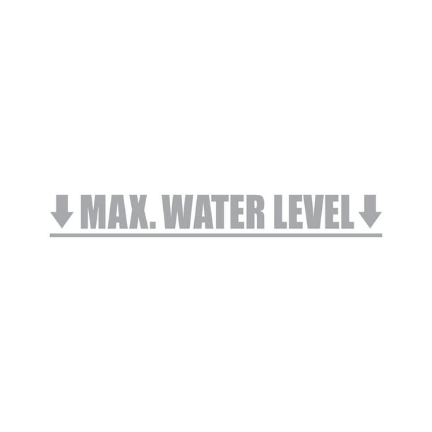 Max Water Level Sticker Decal Die Cut - Self Adhesive Vinyl ...