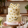48 Pcs Natural Dried Pressed Daisy Flowers for Cake Decorating ...
