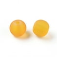 Baking Paint Frosted Glass Beads Mixed Color Round 4mm in diameter hole ...