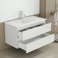 36-inch Bathroom Vanity With Sink Combo,Cabinet With 2 Big Drawers,Soft ...