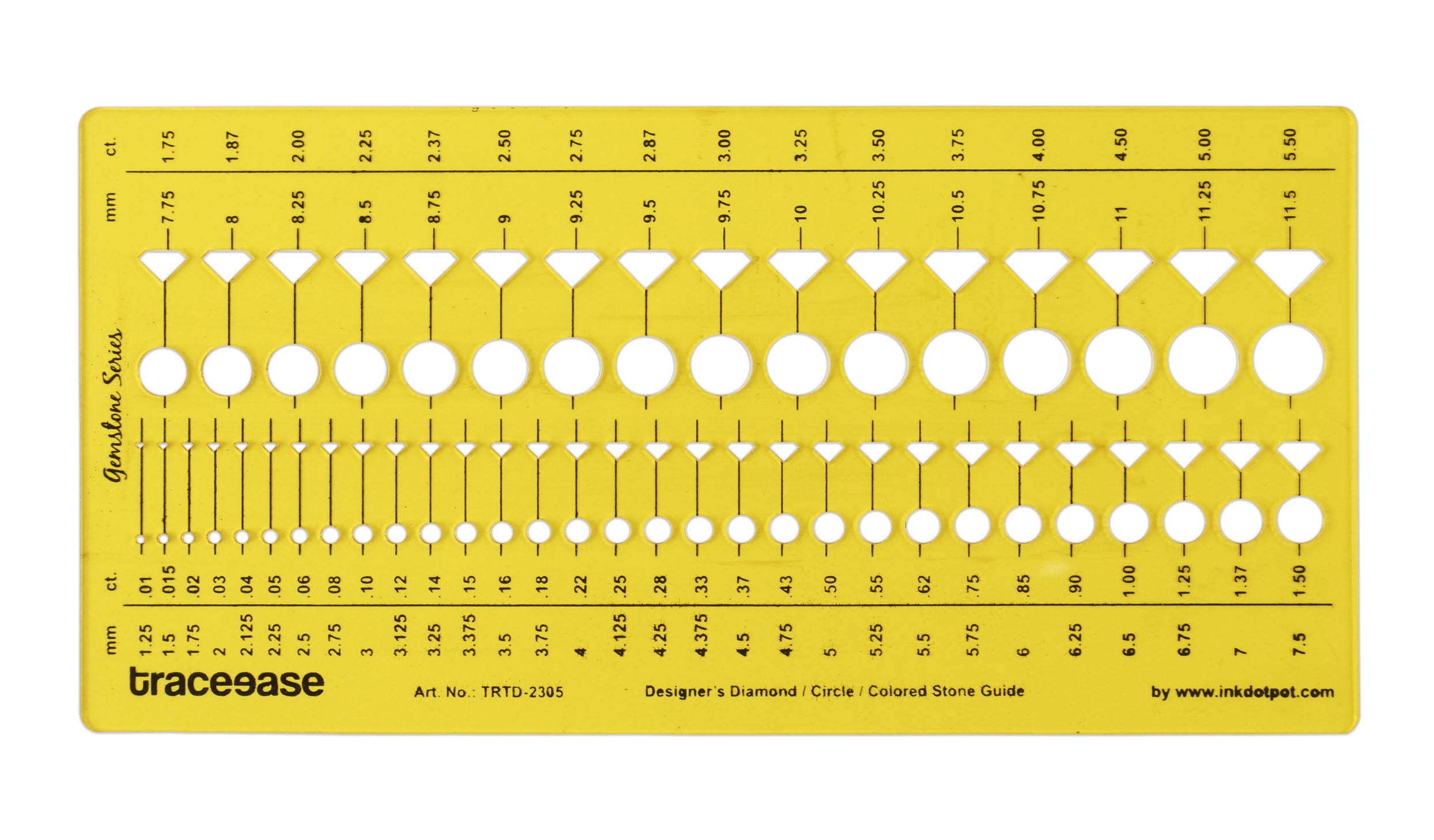 Traceease Designer Diamond Gemstone Guide Jewelry Templates Drafting ...
