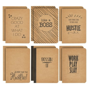 12-Pack Inspirational Notebooks, Motivational Pocket Journals with ...
