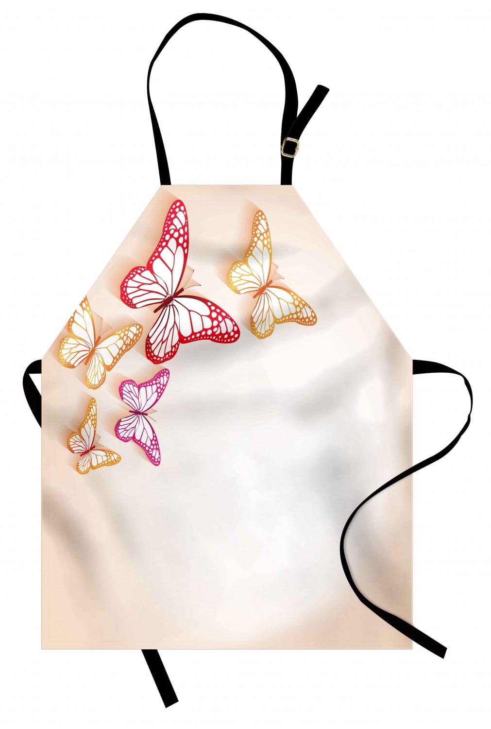 Butterfly Apron Paper Cut Image of Colorful Butterflies on Background ...