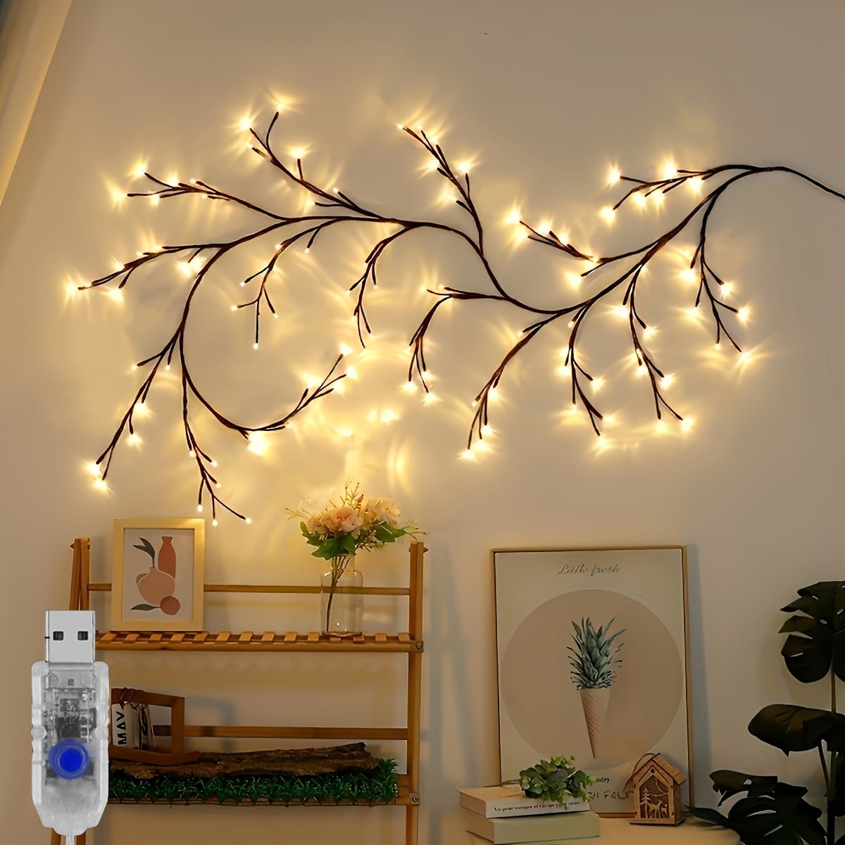 Click here for Grm 1pc 96led Tree Branch Light  For Desktop Wall... prices