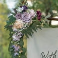 Artificial Flower Swag Set, Roofei Wedding Arch Floral Swags for ...