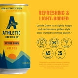 Athletic Brewing Company Upside Dawn Golden, Craft Non-Alcoholic Beer ...