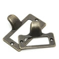 6x Handle File Name Card Cabinet Label Holder Antique Brass Drawer Pull ...