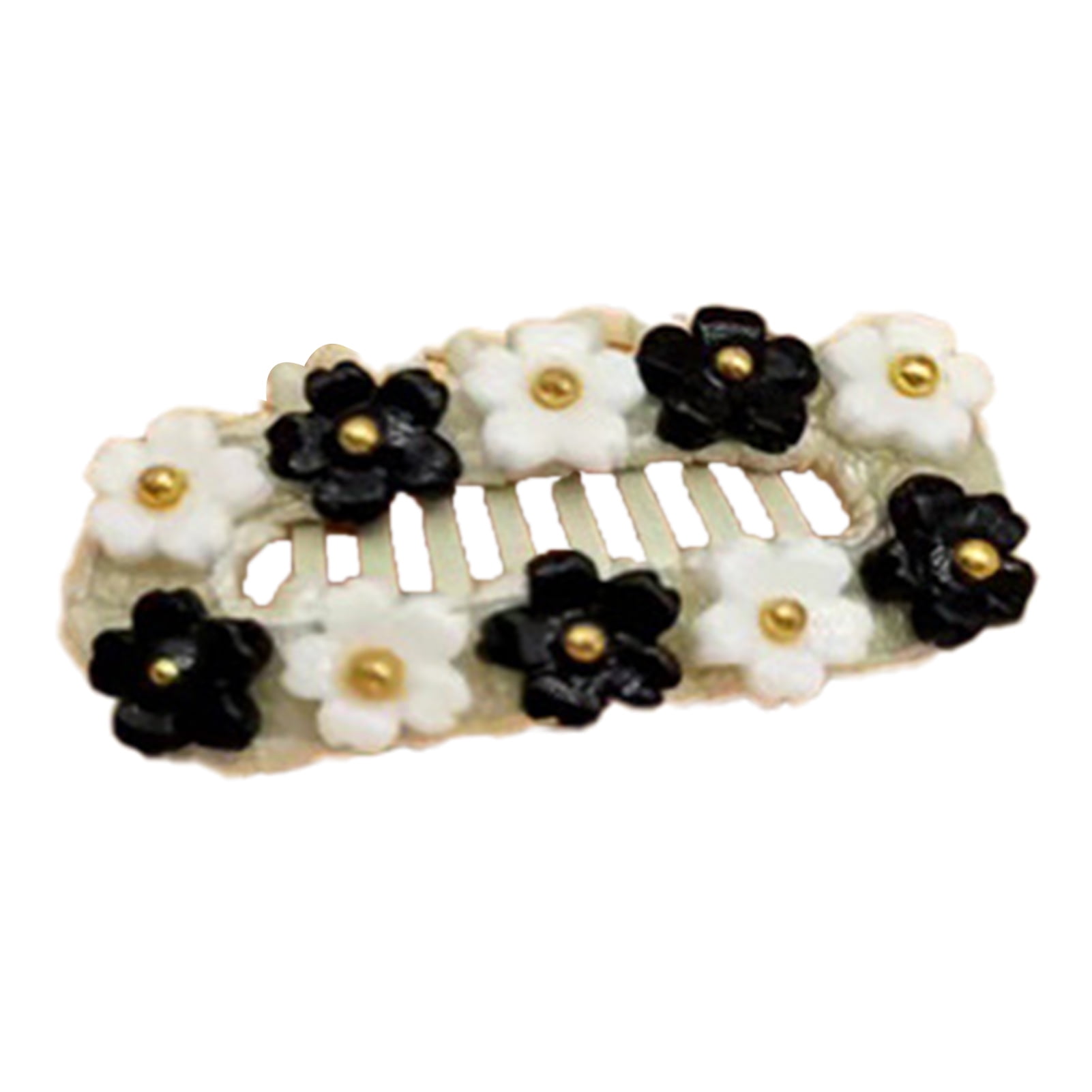 Anvazise Pet Hair Barrettes Flower Decor Pet Grooming Stainless Steel ...