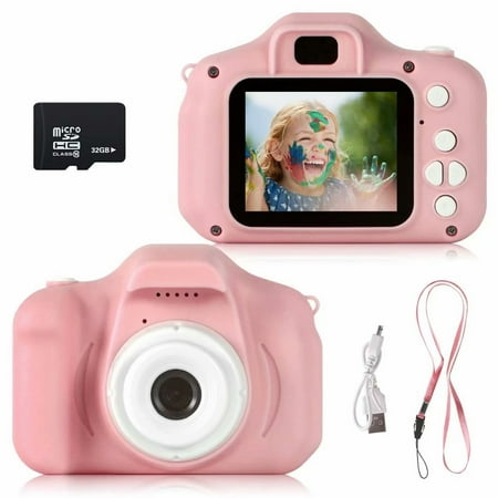 Kids Camera,HD1080 Children Digital Cameras with 32GB Memory Card Gifts ...