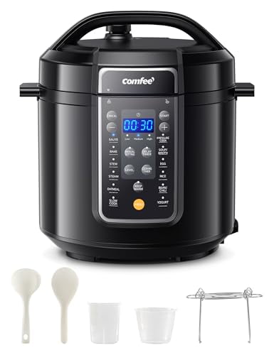 COMFEE’ 9-in-1 Electric Pressure Cooker, 14 Presets Instant Multi ...