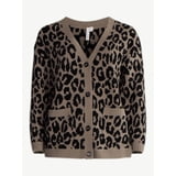 Joyspun Women's Fuzzy Front Pocket Cardigan, Sizes XS-3X - Walmart.com