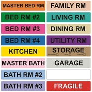 Tag-A-Room Colored Self Adhesive Moving Box Labels, 800 Count for 3-4 ...