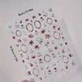 2 Pieces Retro European Palace Style Nail Art Stickers - Glossy PU Self ...