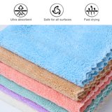 6 Pack Microfiber Rag Bulk Multi-Functional for House Furniture ...