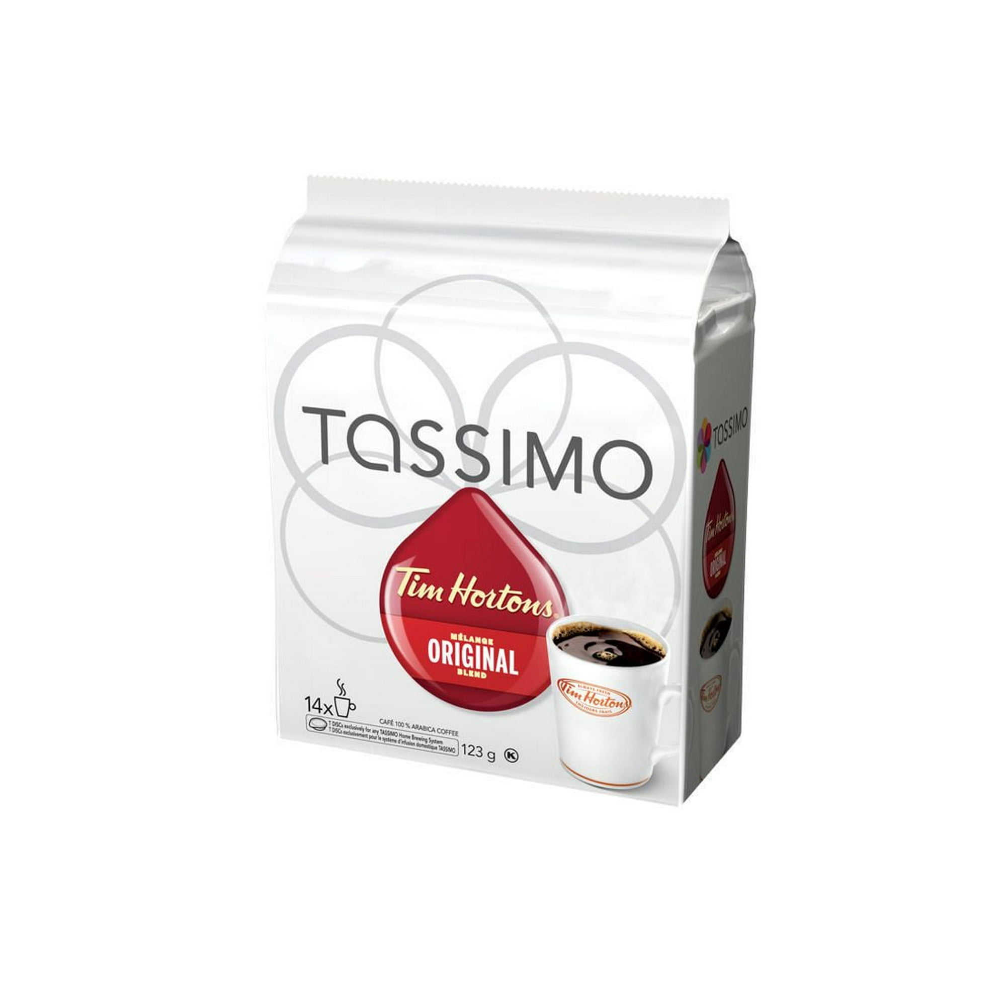 Click here for Tim Hortons Tassimo Original Blend Coffee 123 G prices