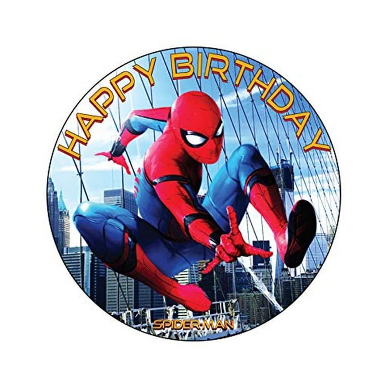Spider Man Web SP Edible Image Cake Topper Personalized, 40% OFF