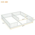 PORKISS Twin Size Floor Bed for Kids, Double Wood Montessori Bed Frame ...