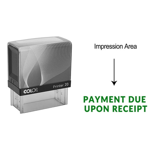 eloria Payment Due Upon Receipt Self Inking Rubber Stamp Business ...