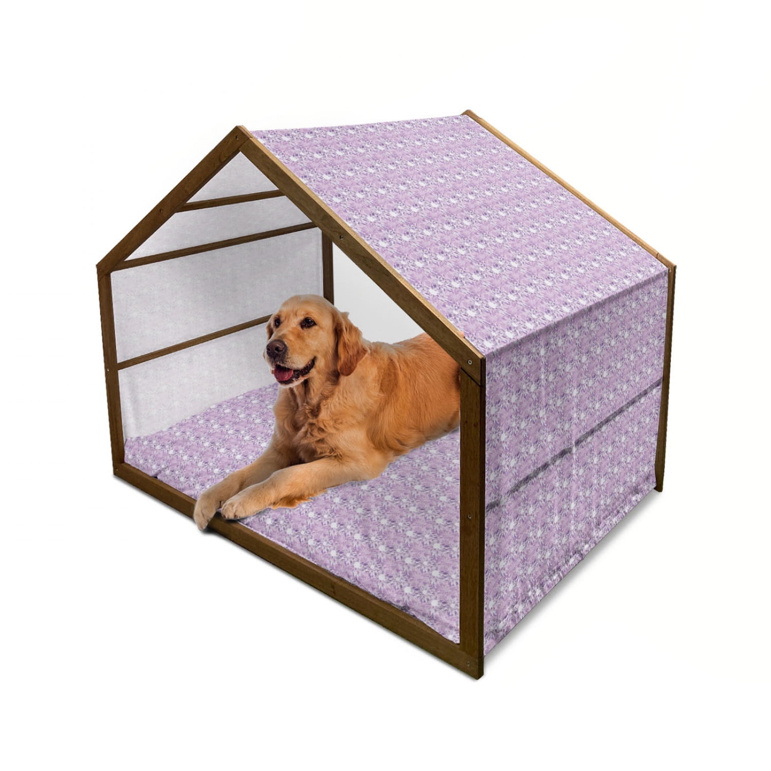 Mauve Pet House, Digital Guiloche Fractal Crystal Floral Ornamental ...