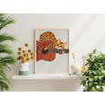 Affixzi Cute Cat on Guitar Wall Art Print, Whimsical Animal ...