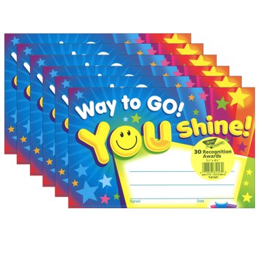 TREND Student of The Week Colorful Classics Certificates, 30 Per Pack ...