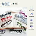 OPULIZE ACE Reading Glasses 6 Pack - Classic Everyday Narrow Frame - Scratch Resistant Spring ...