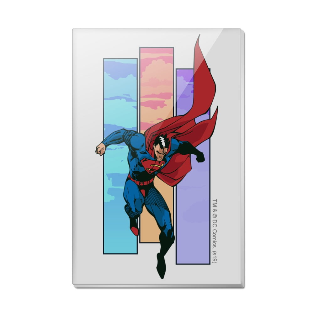 Superman Three Color Sky Rectangle Acrylic Fridge Refrigerator Magnet ...