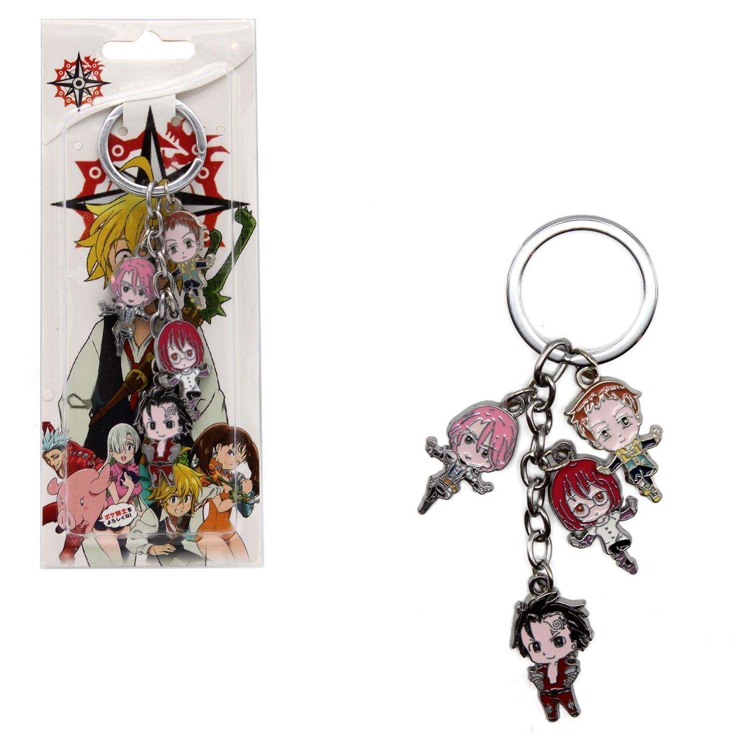 Gowther King Gilthunder Zeldris Seven Deadly Sins 1 Keychain 4 Pc