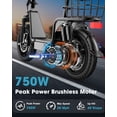 INSDRGN Electric Scooter for Adults, 750W Motor, Foldable with Seat ...