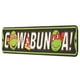 Cowabunga Embossed Metal Street Sign - Walmart.com