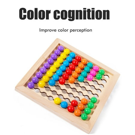 Peg Board Beads Game Wooden Color Sorting Toy Educational Toy Wooden ...