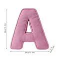 Decorative Corduroy Initial Letter Shaped Hugging Throw Pillows English ...