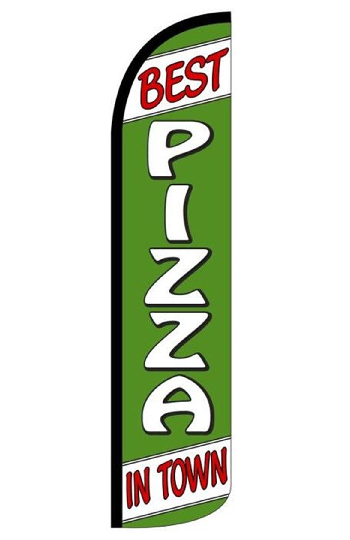 Best Pizza In Town Windless flag Without Pole Advertisement /Business ...