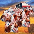 Beefmaster Cattle Lovers Texas Flag Hawaiian Shirt, Cow Hawaiian Shirt ...