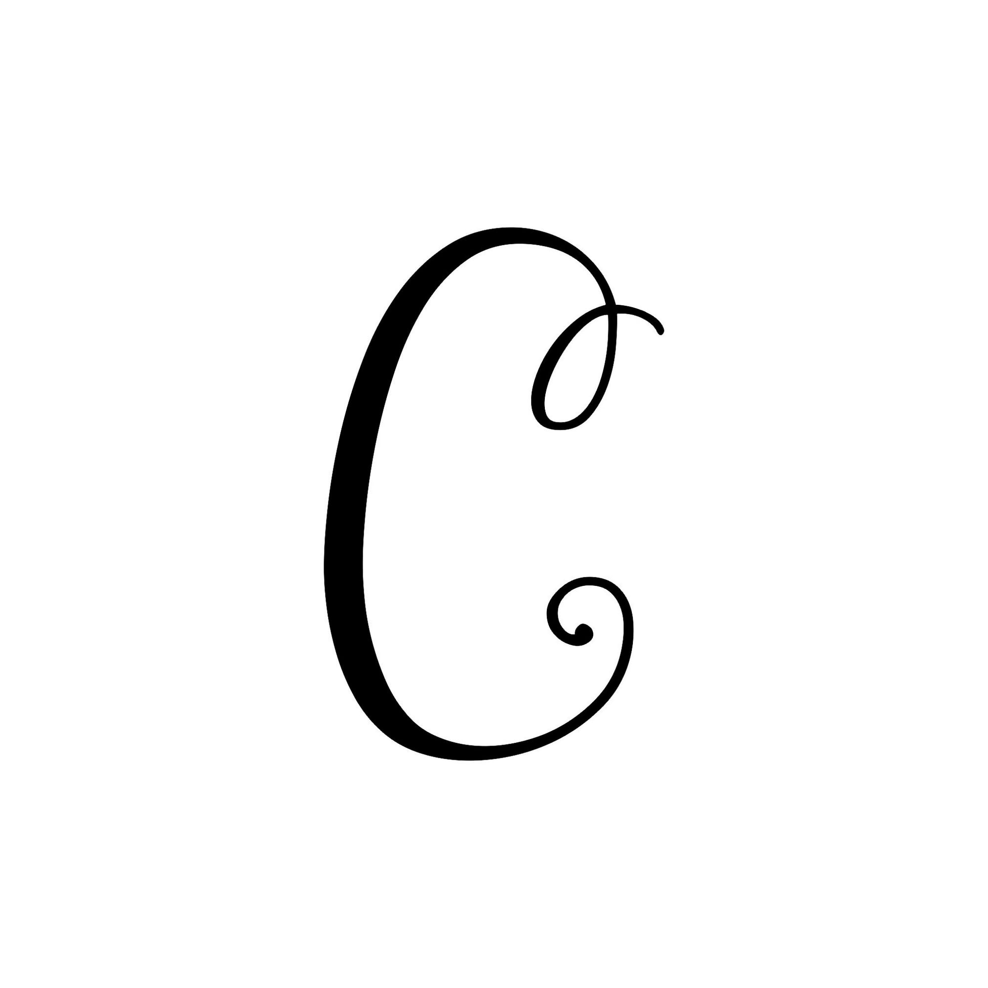 Fancy Calligraphy Letter C