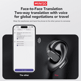 MINISO M98 Open Ear Headphone with LED Display Screen Bluetooth 5.4 ...
