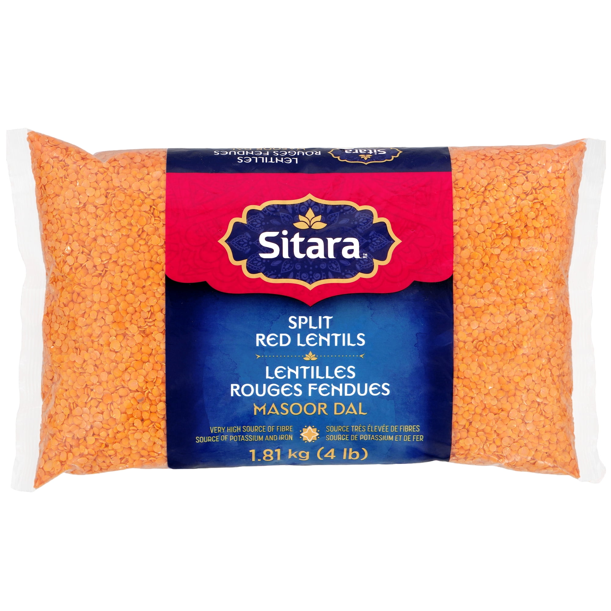 Click here for Sitara Split Red Lentils 4 Lb prices